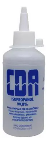 Álcool Isopropílico Cda 110ml (isopropanol) Álcool Isopropílico Cda 110ml (isopropanol)