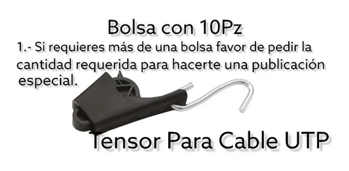 100 Pz Tensor Con Gancho Para Cable Utp en venta en Iztapalapa Distrito ... 100 Pz Tensor Con Gancho Para Cable Utp en venta en Iztapalapa Distrito ...