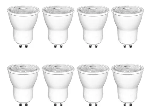 Kit 8 Lampada Dicroica Mr11 Gu10 Led Mini 3w Branco Frio Parcelamento