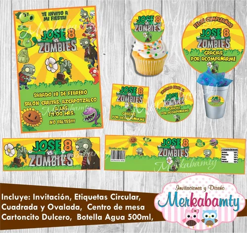 Invitación Plants Vs Zombies Kit De Cumpleaños Imprimelo Tú! Invitación Plants Vs Zombies Kit De Cumpleaños Imprimelo Tú!