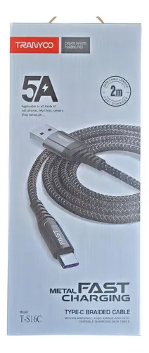 Cable de cargador de celdas de datos de carga rápida reforzado de 5 A ... Cable de cargador de celdas de datos de carga rápida reforzado de 5 A ...