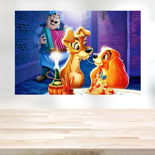 Painel De Festa A Dama E O Vagabundo Lona Resistente Ilhós | MercadoLivre Painel De Festa A Dama E O Vagabundo Lona Resistente Ilhós | MercadoLivre