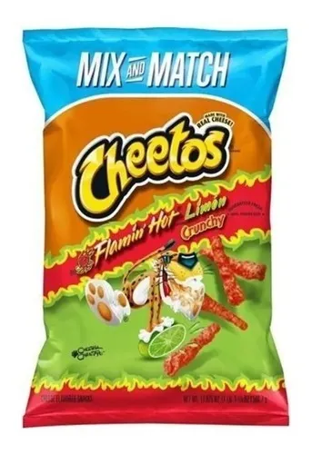Cheetos Crunchy Flamin Hot Limón Americanos Meses Sin Intereses