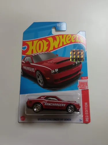 Hot Wheels 18 Dodge Challenger Srt Demon Red Edition 2022 Fs Meses