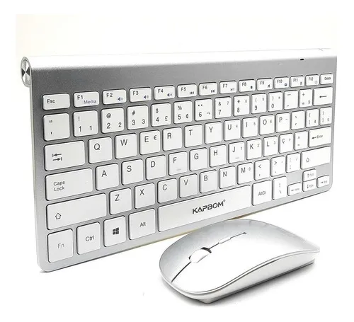 Kit de teclado y mouse inalámbrico Kapbom Kit mini teclado mouse sem ... Kit de teclado y mouse inalámbrico Kapbom Kit mini teclado mouse sem ...