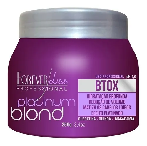 Forever Liss Platinum Blond Botox Matizador 250g Mercadolivre