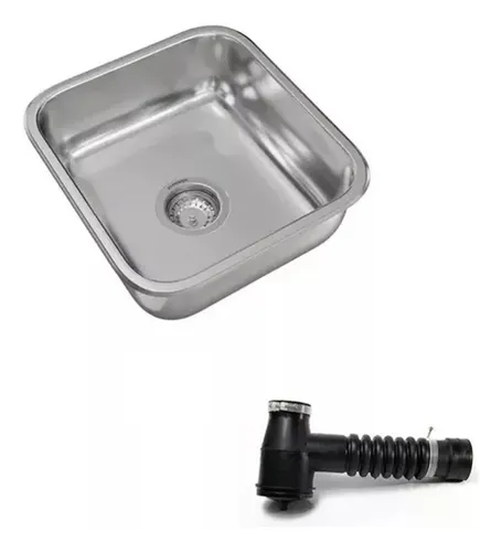 Pileta Bacha Cocina Johnson Acero Ee37/18 + Sifon Pileta Bacha Cocina Johnson Acero Ee37/18 + Sifon