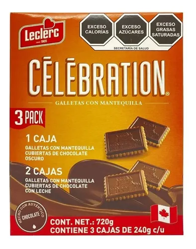 Leclerc Galletas De Mantequilla Y Chocolate Rellena 720 | MercadoLibre