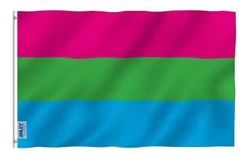 Bandera Anley Fly Breeze 3x5 Feet Polysexual Pride Flag Envío Gratis