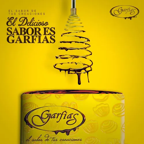 Cobertura de Chocolate Garfias Tableta 1 kg para Repostería | MercadoLibre