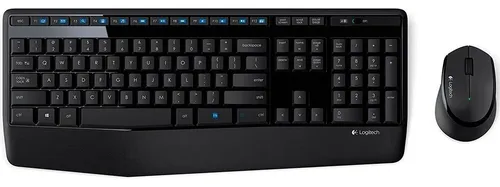 Kit de teclado y mouse inalámbrico Logitech MK345 Español de color ...