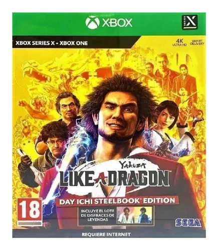 Yakuza Like A Dragon Day Ichi Steelbook Edition Xbox One Envío Gratis