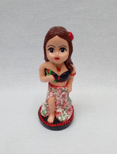 Estátua Orixá Pomba Gira 14cm Gesso Umbanda Candomblé