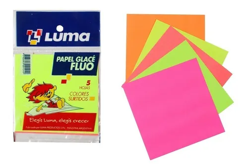 Papel Glase 10x10cm 10 Hojas
