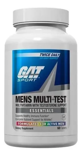Multivitaminico Gat Mens Multi Test 60 Tabs Sabor Sin sabor | Mismo ...