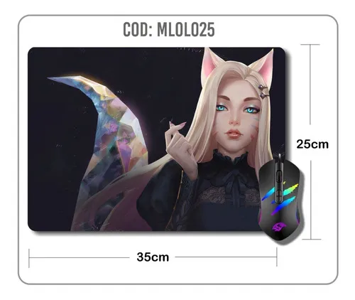 Mouse Pad Gamer G 25x35 League Of Legends Ahri Mod: Mlol025 | MercadoLivre Mouse Pad Gamer G 25x35 League Of Legends Ahri Mod: Mlol025 | MercadoLivre