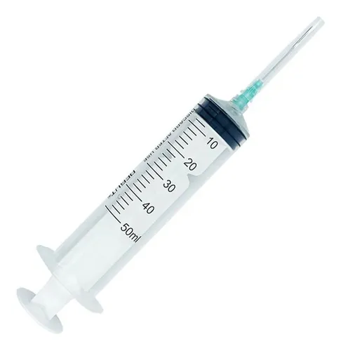 Jeringa Descartable Luer Lock 50ml X 25 Und C/aguja | Envío gratis