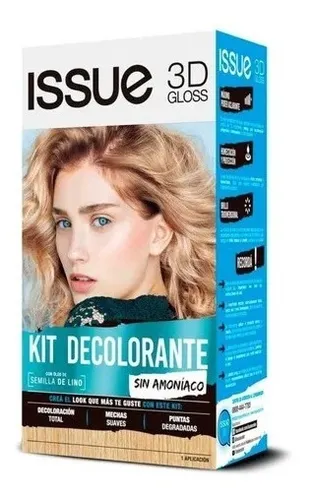 Kit Tinte Issue 3d Gloss Decolorante Kit Decolorante Sin Amoniaco tono ... Kit Tinte Issue 3d Gloss Decolorante Kit Decolorante Sin Amoniaco tono ...