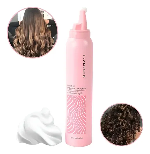 Mousse Para Peinar Cabello Rizos Y Ondas Fijación Flexible | Cuotas sin ...