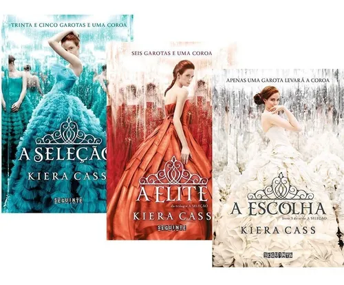 Kit Trilogia A Seleção Kiera Cass Lacrado Três Volumes Frete Grátis