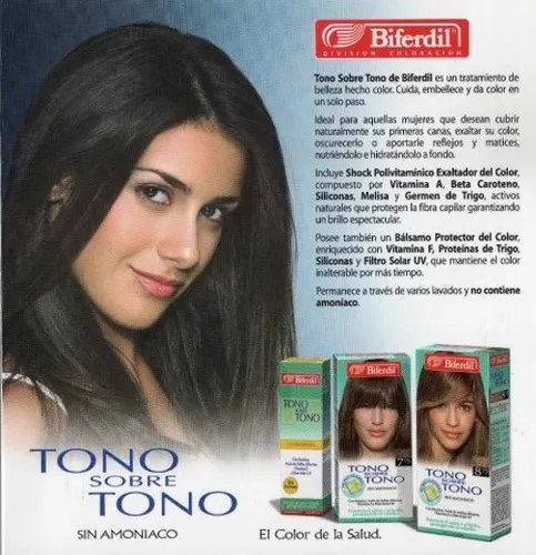 Tintura Coloración Biferdil Tono Sobre Tono Kit Sin Amoniaco Tono Nº7.7 ... Tintura Coloración Biferdil Tono Sobre Tono Kit Sin Amoniaco Tono Nº7.7 ...