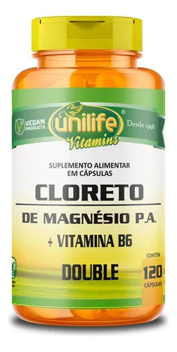 Cloreto De Magnésio P.a. 810mg Unilife 120 Cápsulas | MercadoLivre