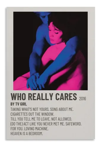 Tv Girl Who Really Cares Album Cover Canvas Print Music | MercadoLibre