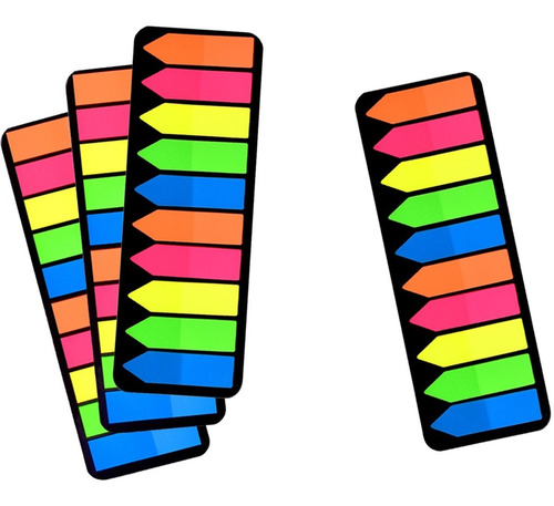 Notas Adhesivas Tipo Post It Mini Banderitas Fluorescentes Pukaut