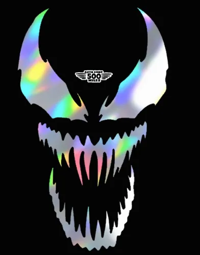 Calcomania Vinil Sticker Rostro Venom 11x17cm Tornasol