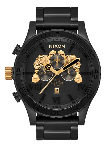 Relógio Nixon X 2pac 51-30 Collab Edição Limitada Tupac Preto Preto ...