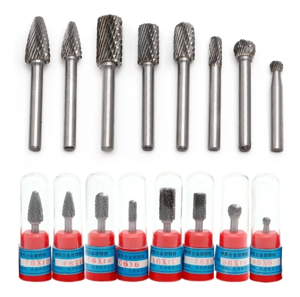 Kit Lima Rotativa Metal Duro Haste 6mm 8 Unidades | RMP MOTORSPORT Kit Lima Rotativa Metal Duro Haste 6mm 8 Unidades | RMP MOTORSPORT