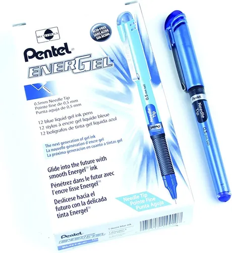 12 Bolígrafos Pentel Energel Bln15 Tinta Gel Líquida 0.5mm | Envío gratis