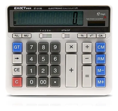 Calculadoras Calculadora Solar De Oficina Con Botón Electrón | Cuotas