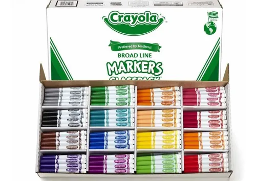 Crayola Broad Line Markers Classpack, 256 Uni/ 16 Colores | Cuotas sin ... Crayola Broad Line Markers Classpack, 256 Uni/ 16 Colores | Cuotas sin ...