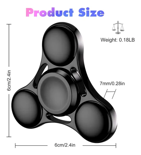 Brinquedo Fidget Spinner, Tempo De Rotação De 2 A 5 Minutos, | MercadoLivre