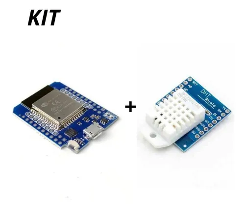 Kit Wemos Mini D1 Wifi Esp32 + Dht22 Sensor Temperatura | MercadoLibre Kit Wemos Mini D1 Wifi Esp32 + Dht22 Sensor Temperatura | MercadoLibre