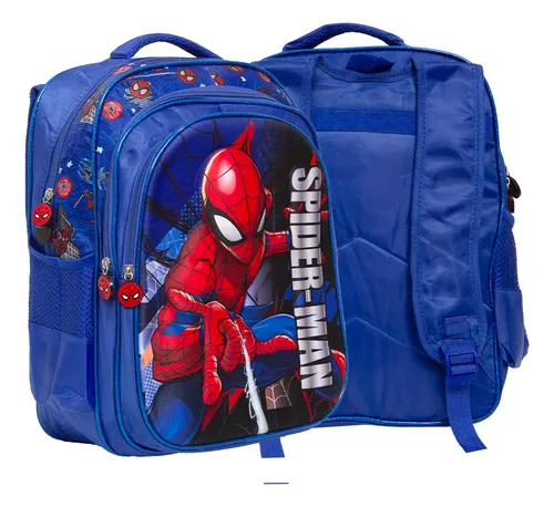 Mochila escolar azul de Spider Man Costas | MercadoLibre Mochila escolar azul de Spider Man Costas | MercadoLibre