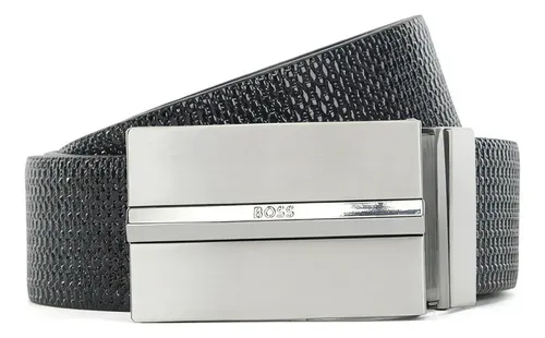 Cinturón Para Hombre Boss Elaborado En Liso Moderno Color Negro Talla ...