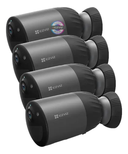 Kit X4 Camara Seguridad Wifi Ip Bateria Exterior Audio Ezviz Kit X4 Camara Seguridad Wifi Ip Bateria Exterior Audio Ezviz