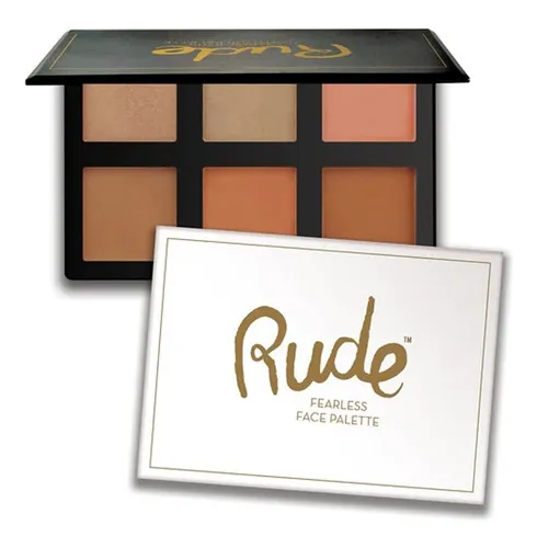 Paleta De Contorno Rubores E Iluminadores Fearless Face Palette Rude
