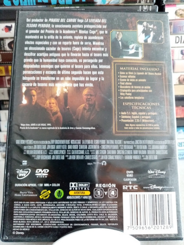 La Leyenda Del Tesoro Perdido Pelicula Dvd Meses Sin Intereses