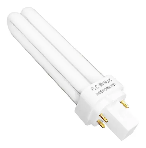 Lámpara fluorescente compacta Pl de 4 pines, 18 W, G24q2, luz fría ... Lámpara fluorescente compacta Pl de 4 pines, 18 W, G24q2, luz fría ...