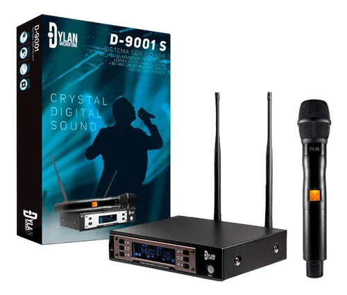 Micrófono Dylan Sistema Sem Fio Uhf Dylan D-9001S Com 2 Antenas 1 ... Micrófono Dylan Sistema Sem Fio Uhf Dylan D-9001S Com 2 Antenas 1 ...