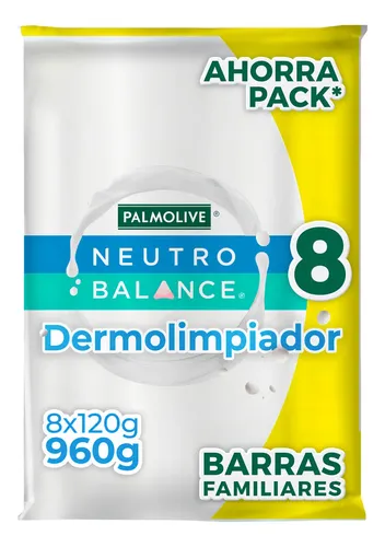 Jabon En Barras Palmolive Neutro Balance Dermolimpiador Pack 8 Piezas ...