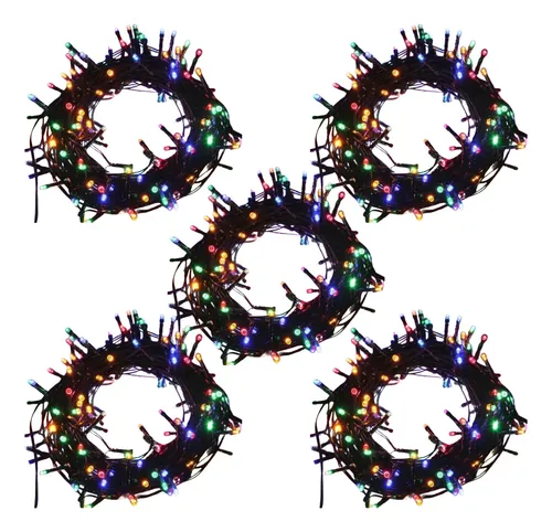 Kit 5 Pisca Pisca 100 Leds Fio Verde 9 Mts Colorido Rgb | Parcelamento ... Kit 5 Pisca Pisca 100 Leds Fio Verde 9 Mts Colorido Rgb | Parcelamento ...