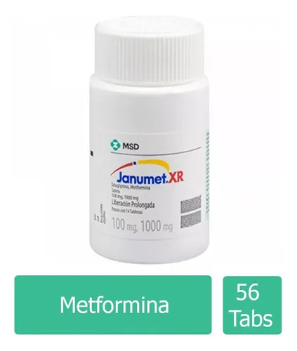 Janumet Xr 50 1000 Mg Frasco Con 56 Tabletas Envío Gratis