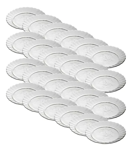 Plato Hondo Vidrio Modelo Orquídea Durax X24 Plato Hondo Vidrio Modelo Orquídea Durax X24