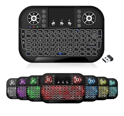 Mini Teclado Sem Fio Wireless Touch Pad Universal Console Pc Mini Teclado Sem Fio Wireless Touch Pad Universal Console Pc