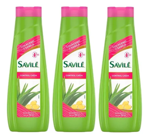 3 Shampoo Savilé Colágeno Control Caida 700ml | Envío gratis 3 Shampoo Savilé Colágeno Control Caida 700ml | Envío gratis