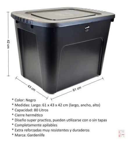 Baul Caja Organizadora Plástico 80 Lts Reforzada en venta en Cordón ... Baul Caja Organizadora Plástico 80 Lts Reforzada en venta en Cordón ...